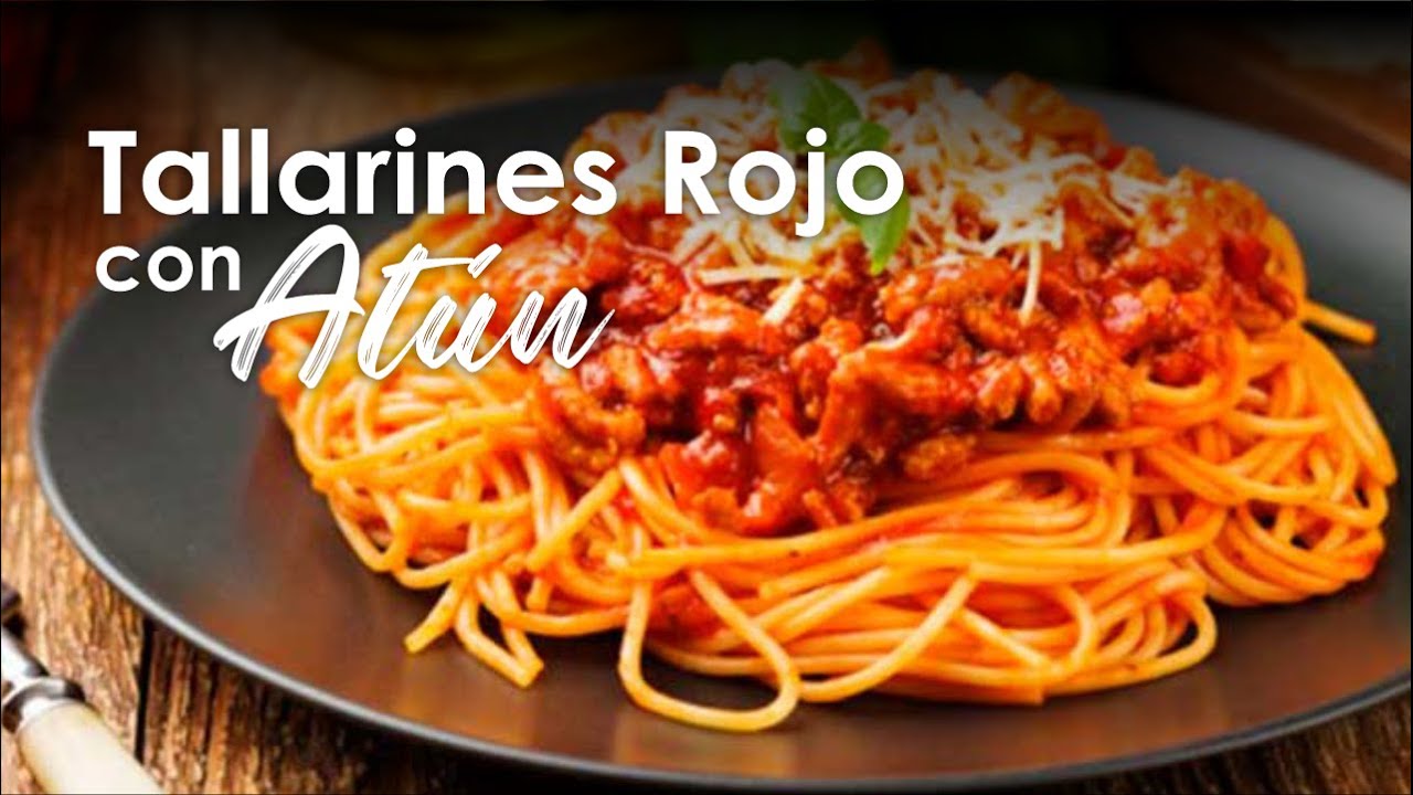 TALLARINES ROJOS CON ATÚN | SABORES DEL PERÚ - YouTube