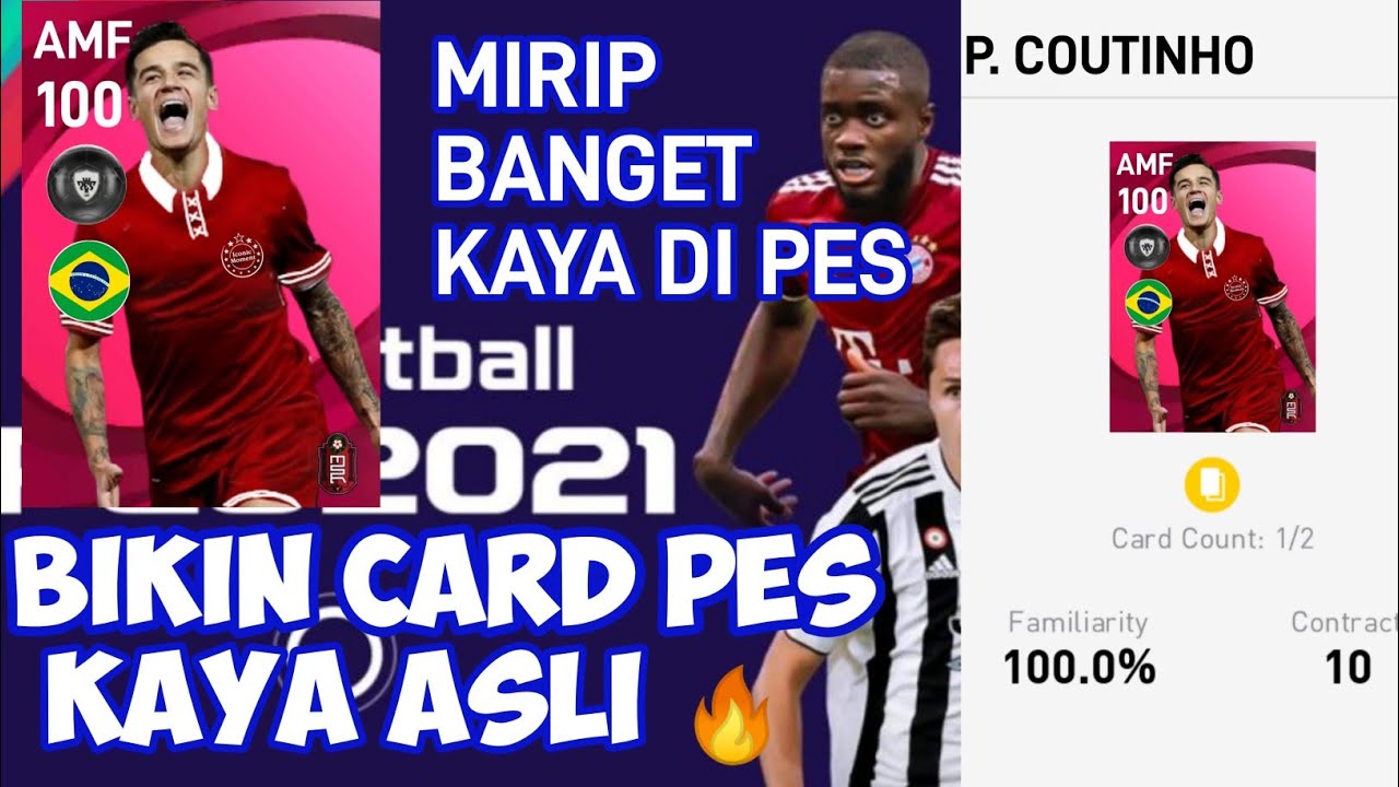 CARA BIKIN CARD PES 2021 ICONIC KAYA ASLI DI PES🔥 - YouTube