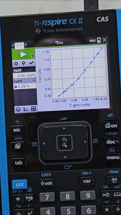 Centripetal Force Experiment using TI Nspire and Vernier Go Direct ...