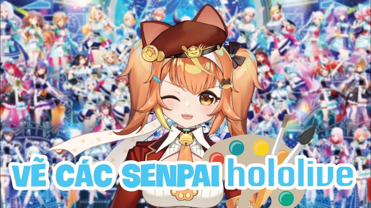 Chơi Holocure quá 180p nên hôm nay Mai sẽ vẽ các senpaiii | DRAWING ...