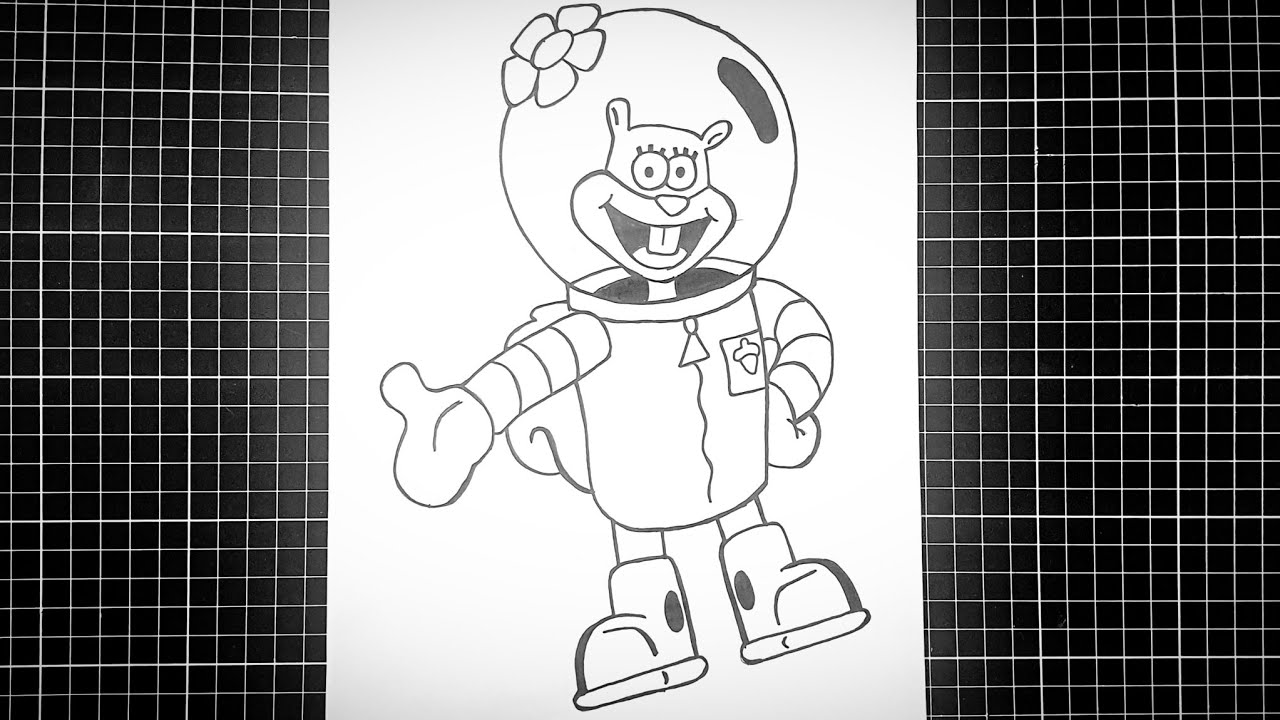 COMO DESENHAR A SANDY CHEEKS BOB ESPONJA | HOW TO DRAW SANDY CHEEKS ...