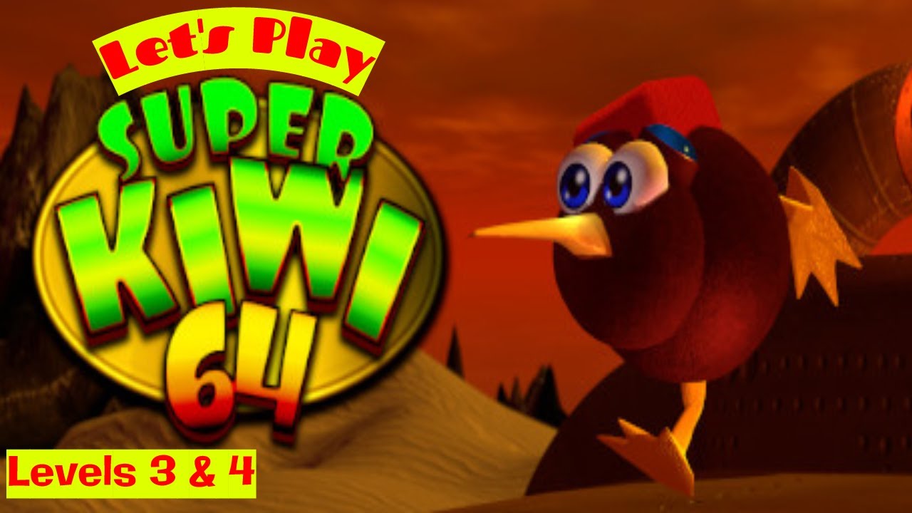 Let's Play Super Kiwi 64 - Levels 3 & 4 (Desert/Factory) - YouTube
