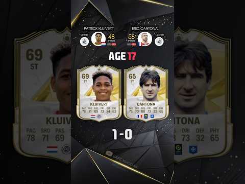 Patrick Kluivert vs Eric Cantona! AGE 18 - AGE 30! #fifa #cardfifa #fc25 #easports