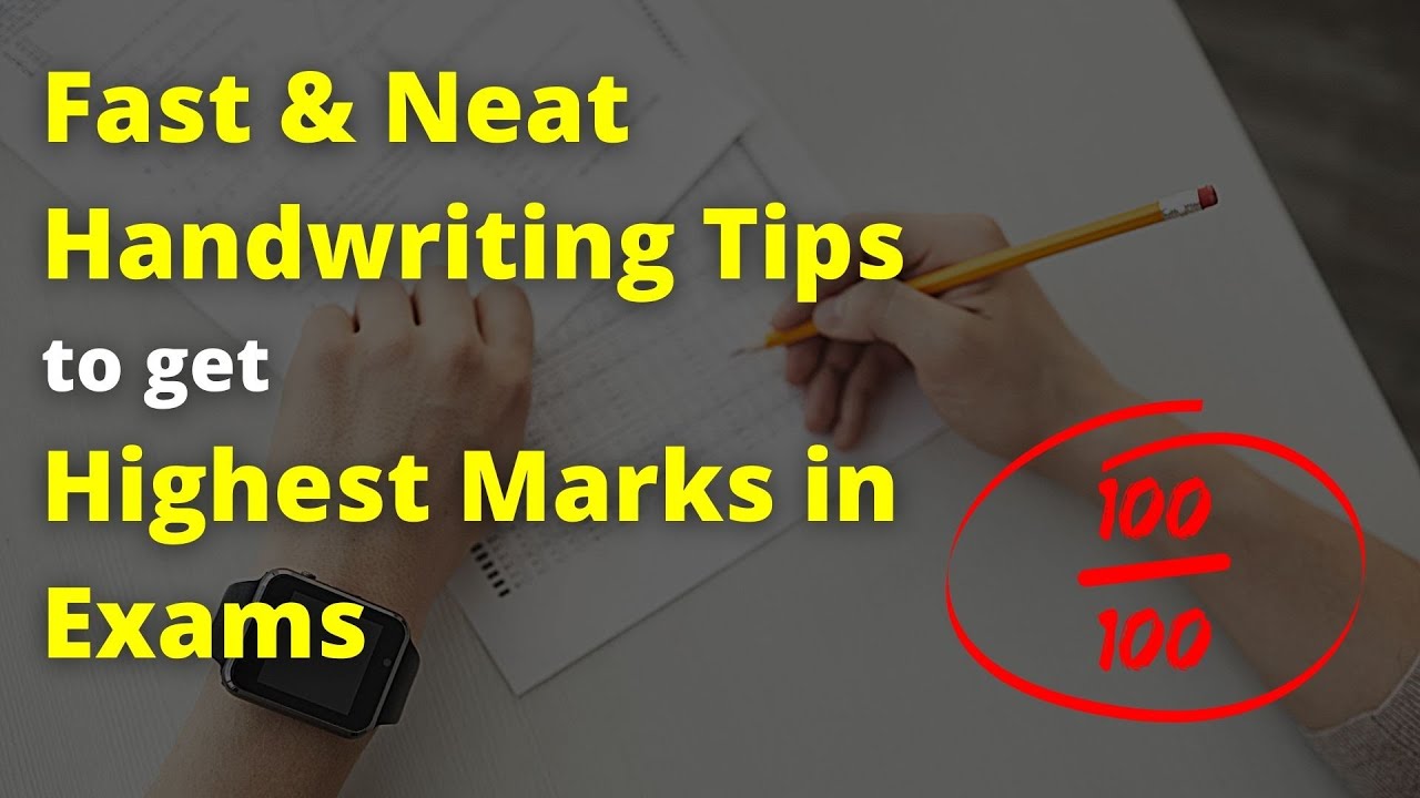 Fast & Neat Handwriting Tips to get Highest Marks in Exams - YouTube