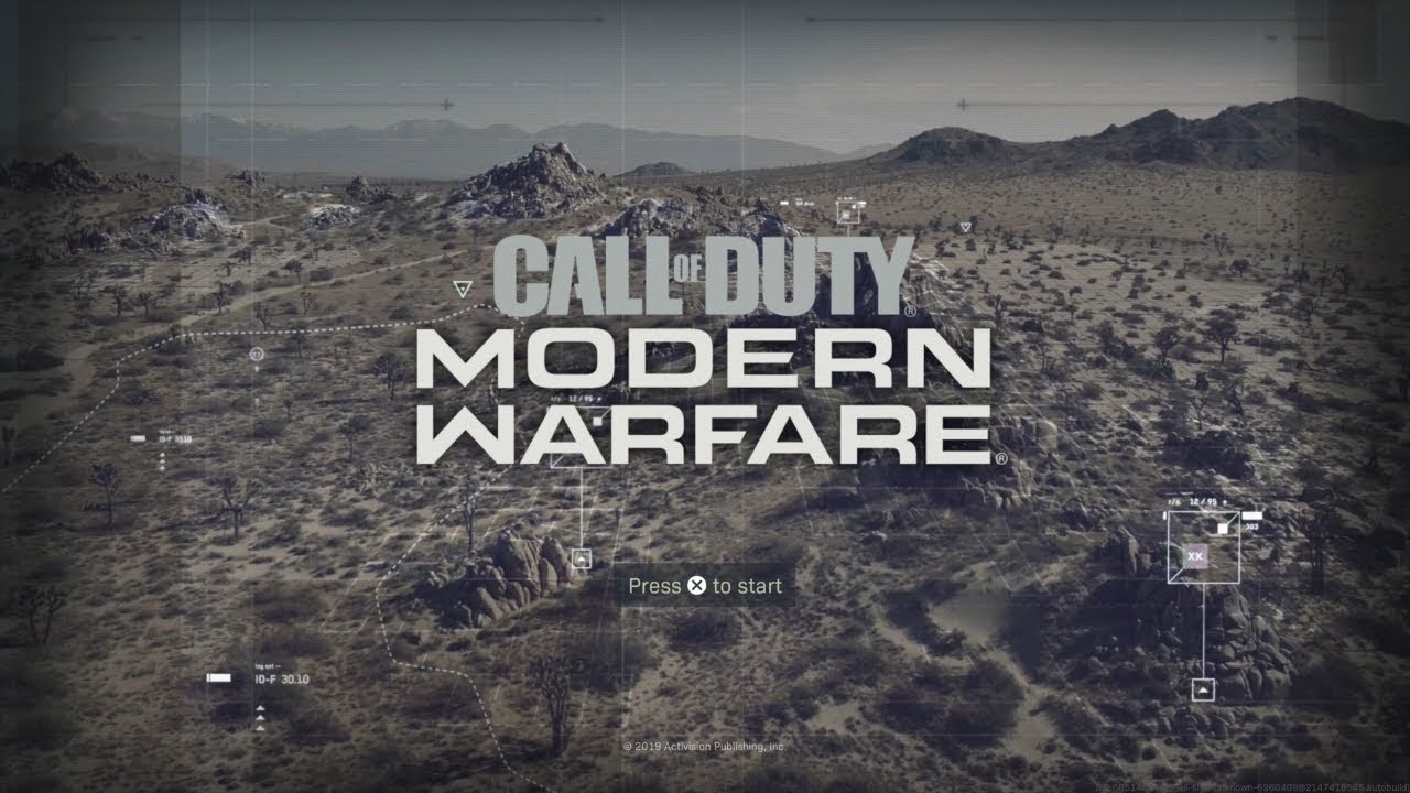 Call of Duty Modern Warfare Alpha Main menu - YouTube
