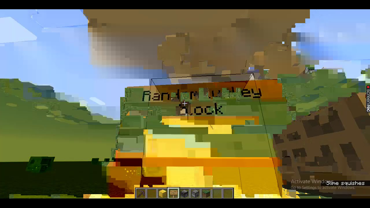 minecraft luckey block how to make it - YouTube