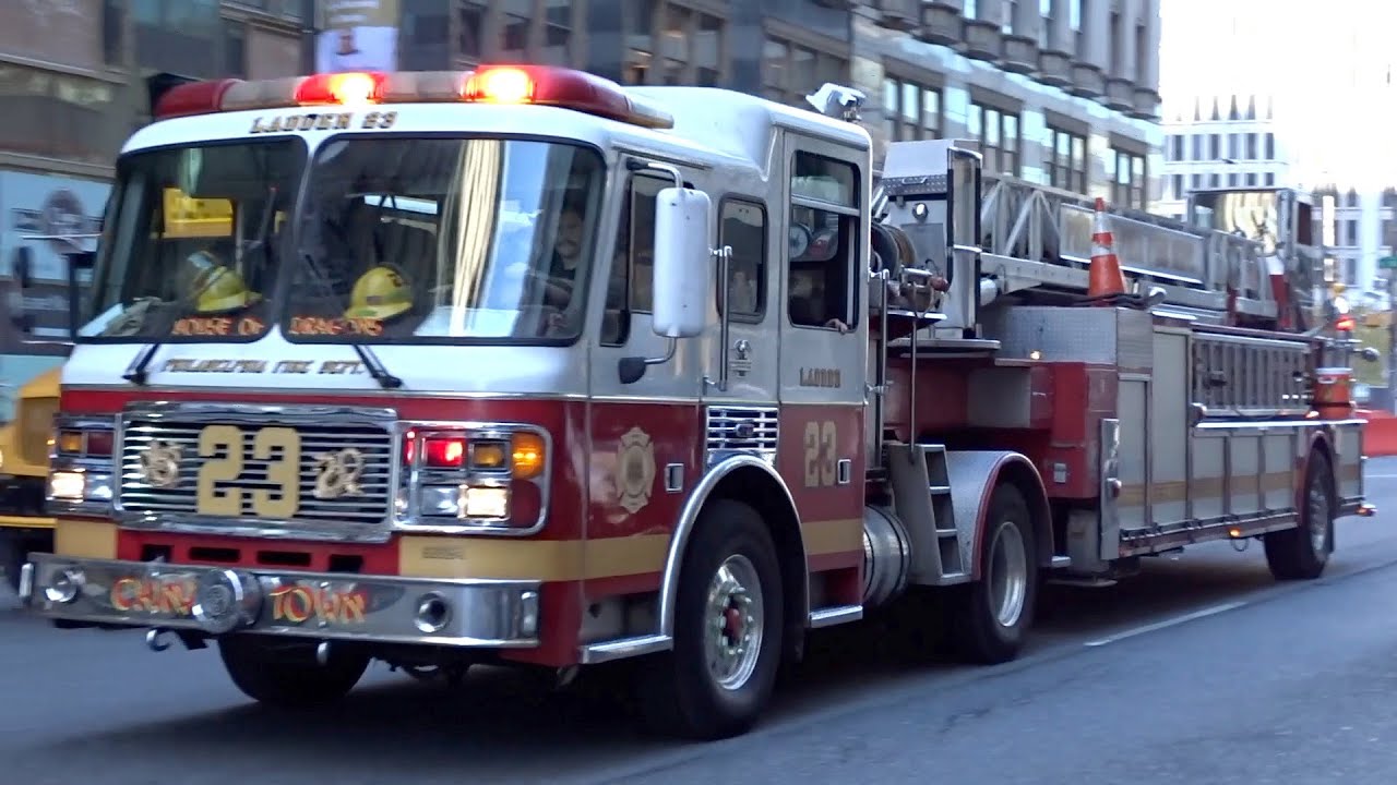 PFD Ladder 23 Responding - YouTube