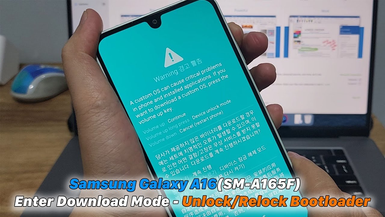 Samsung Galaxy A16(SM-A165F) | Enter Download Mode - Unlock/Relock ...