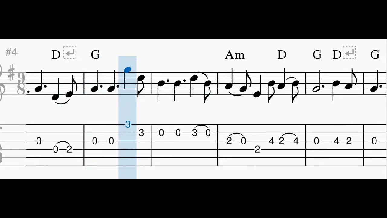 Mingulay Boat Song - Trad Folk - Guitar Play-Along - Music, Tab ...