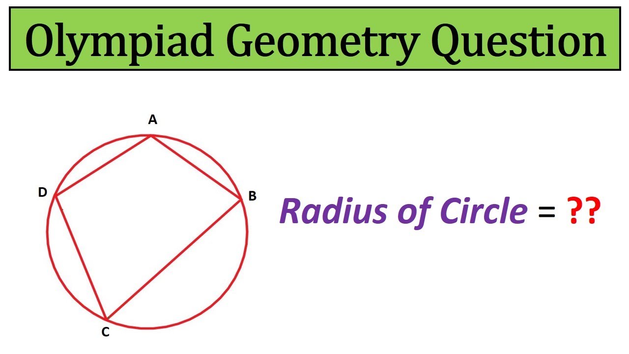 Solve Math Olympiad Geometry Problem | Find The Radius of Circumcircle ...