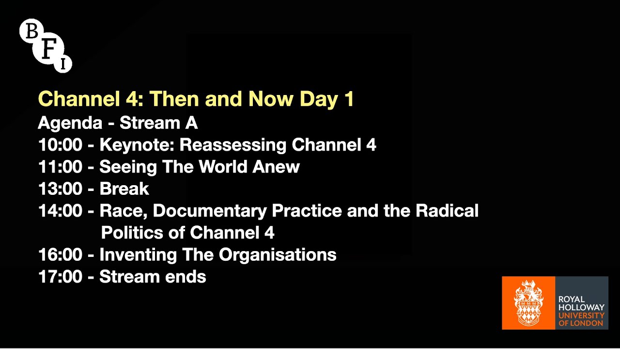 Channel 4: Then and Now - Stream A - Fri 23 Sep - YouTube