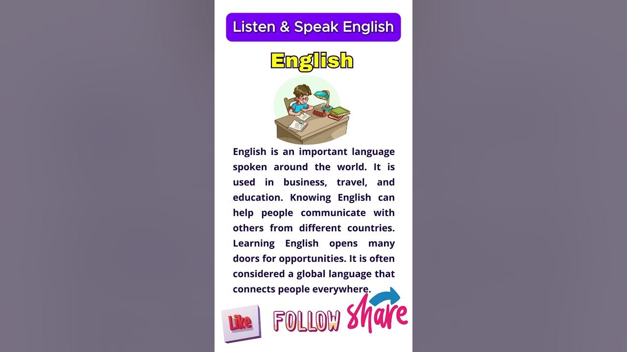 Listen & Speak English | My Family Essay | English Listening for Kids ...