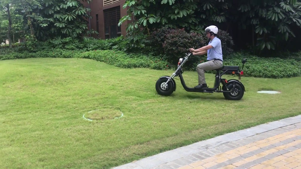 scooter électrique grosse roue - YouTube