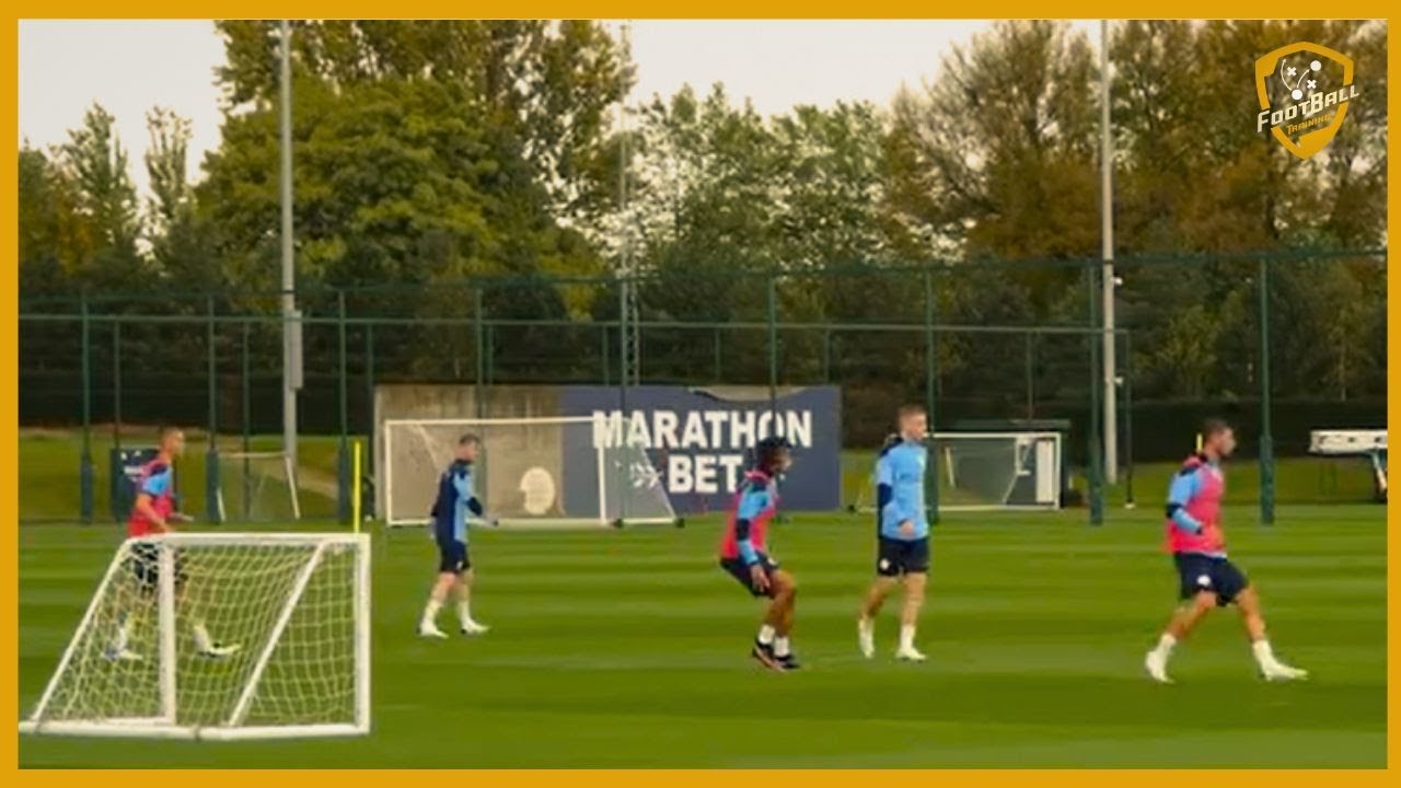 Manchester City - Defensive Shape Practice - Pep Guardiola - YouTube