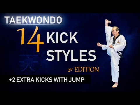 14 estilos de patadas  taekwondo  y 2 extras con salto, 14 styles of taekwondo kicks and 2  jumping