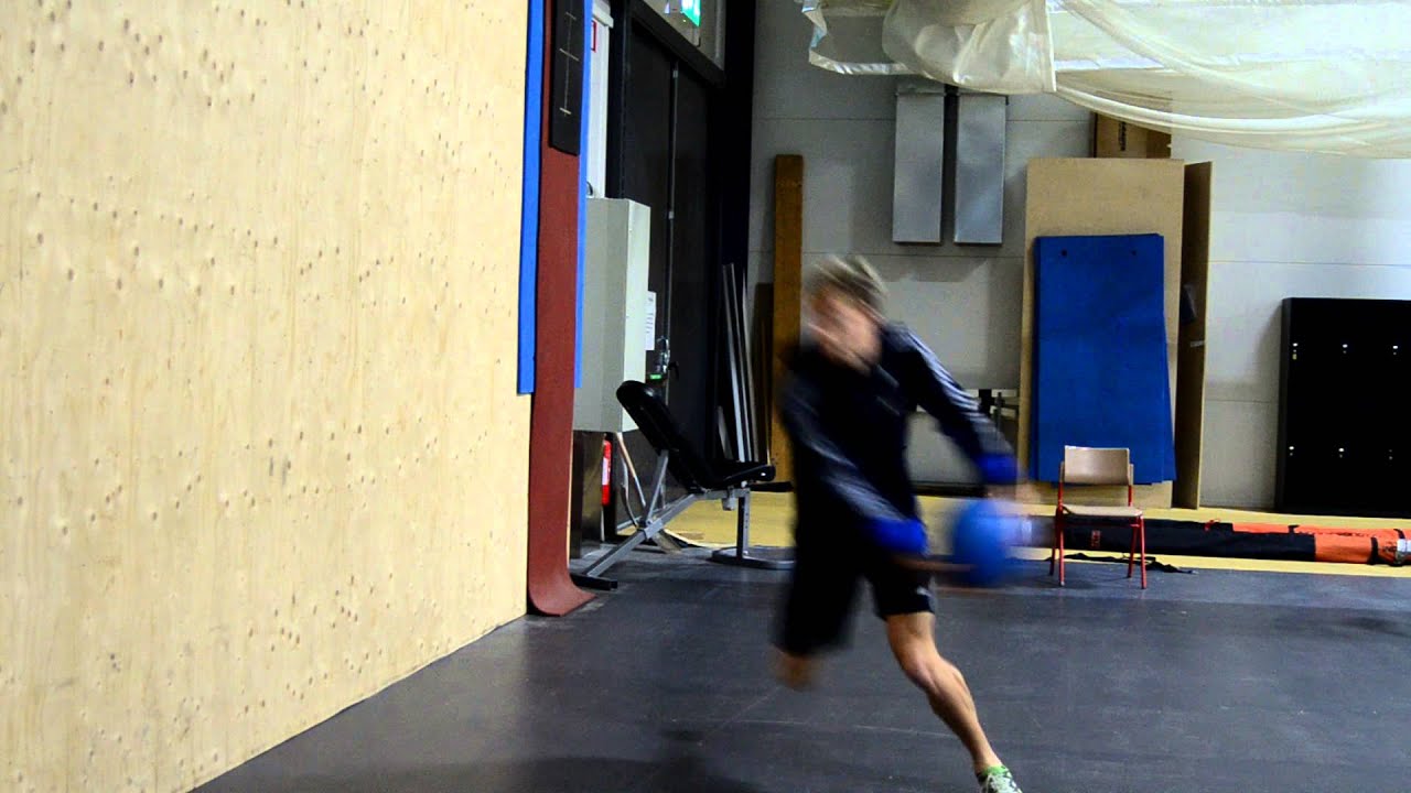 Med ball Throw- 1 leg lateral bound - YouTube