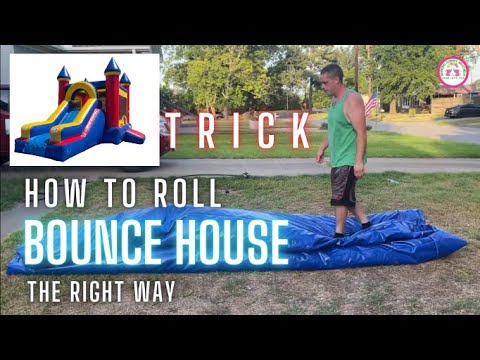 How to roll Bounce House with slide combo EP.1 - YouTube
