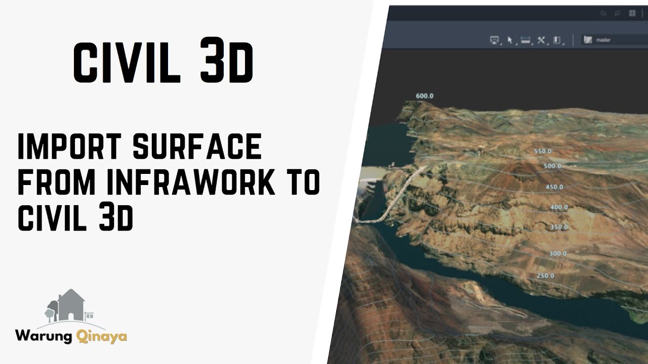 IMPORT SURFACES FROM INFRAWORK TO CIVIL 3D - YouTube