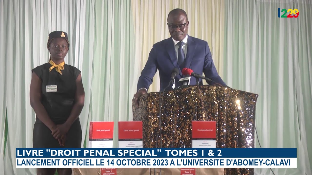 Lancement du Livre "Droit Pénal Spécial" Tomes 1 & 2 par Dr Edouard ...