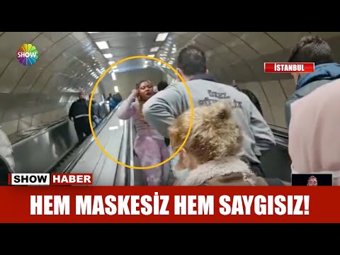 Hem maskesiz hem saygısız!