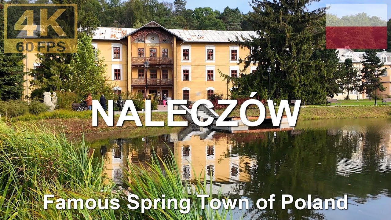 NALECZOW, Poland 🇵🇱 in 4K | 2025 | Walking Tour through Park Zdrojowy ...