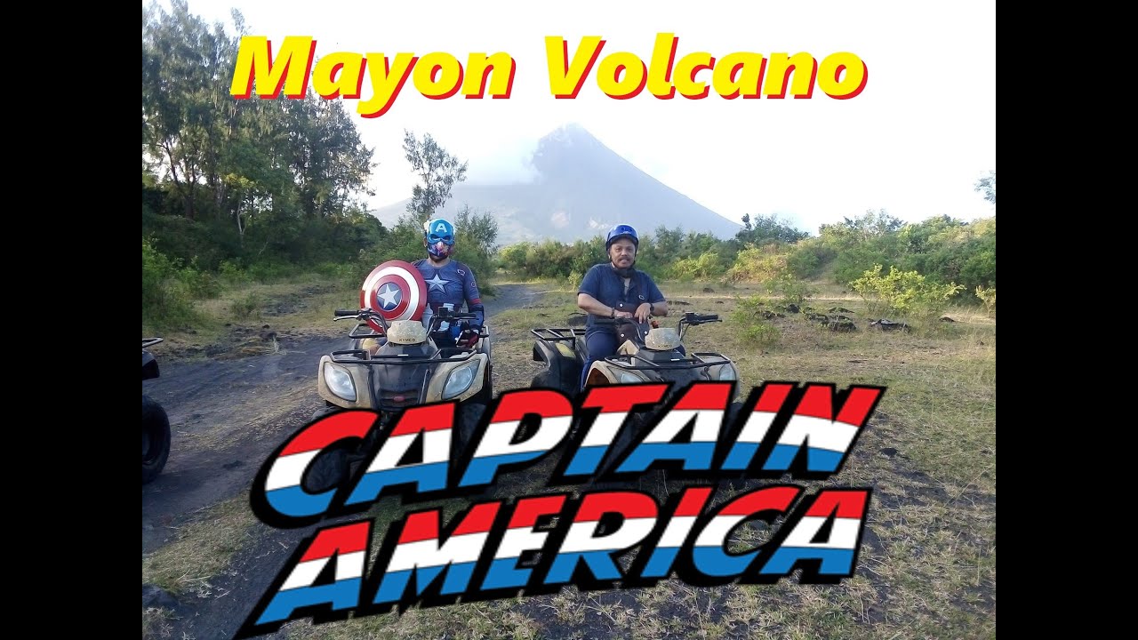 Pinoy Captain America in Mayon Volcano. Legaspi Bicol Philippines ...