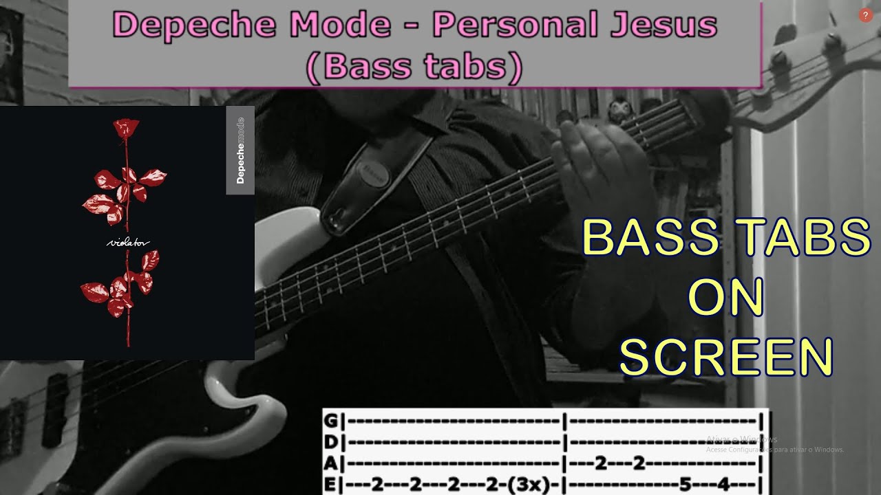Depeche Mode - Personal Jesus (#basscovers with tabs) - YouTube