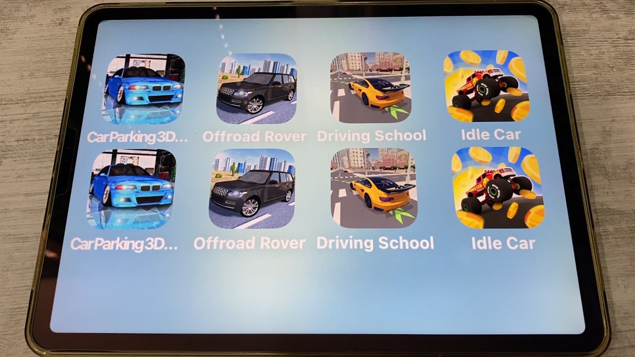 Car Parking 3D, Offroad Rover, Driving School and More Car Games iPad ...