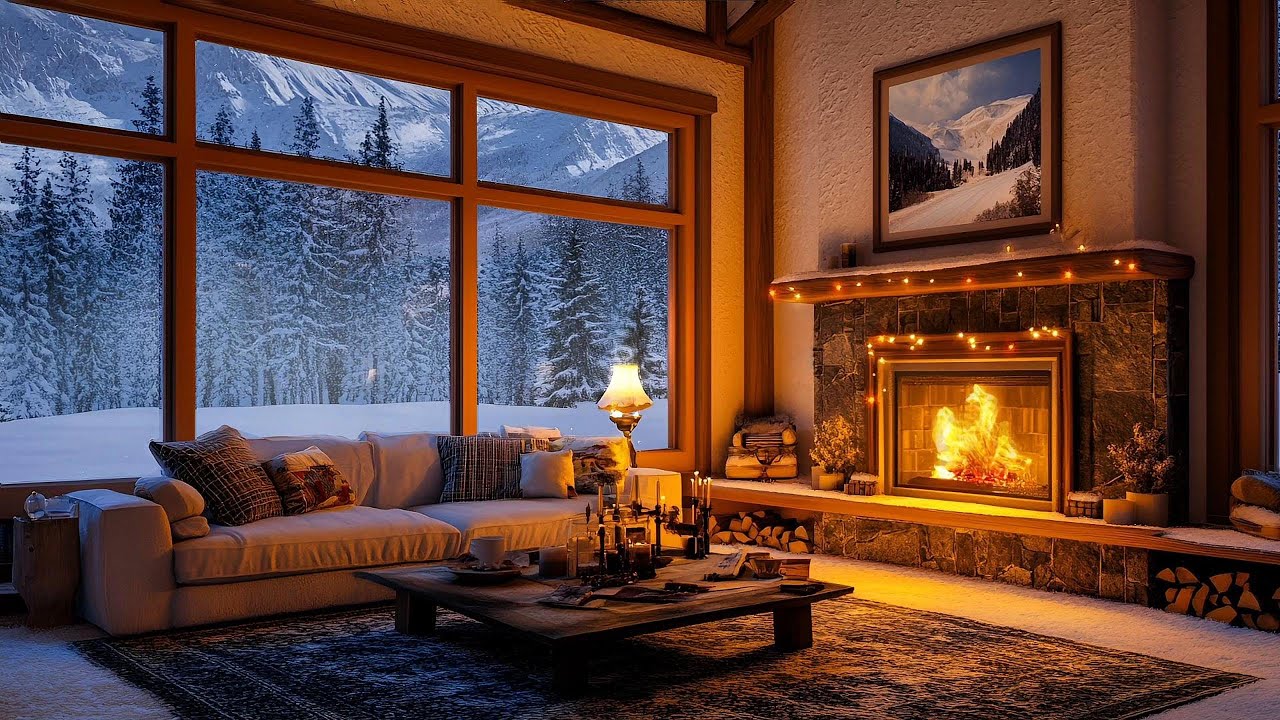 Winter Mountain Snow ️🔥 LOFI Music [Cozy Evening Mix] - YouTube