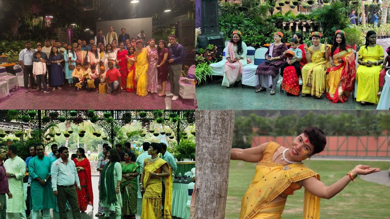 Bank get together at Sonapur Mayfair Spring Valley Resort/ Bank Holi ...