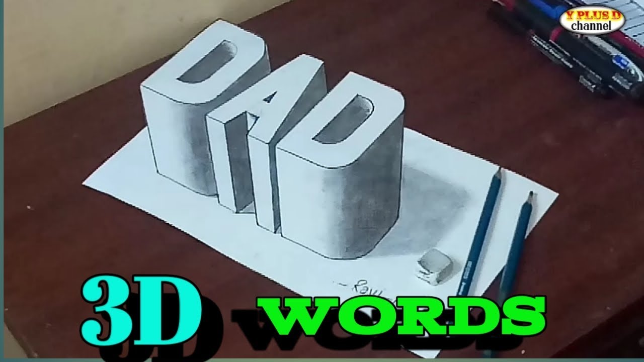 37+ Drawing 3D Words Gif – Drawing 3D Easy