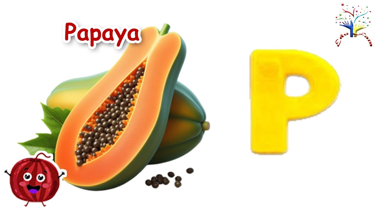 Papaya Song 🧡🌴 | Tropical Fruit Fun for Kids | 3D Animated Song by ...