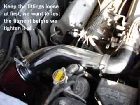 How to install ebay intake 1991-1995 MR2 NA Nonturbo - YouTube