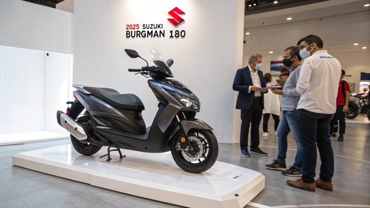 New 2025 Suzuki Burgman 180 Revealed Maxi Scooter Madness Begins - YouTube