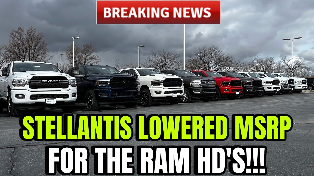 Holy Crap, Stellantis Lowered RAM HD MSRP Pricing! Does This Point To ...