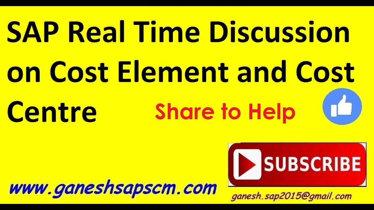 SAP Real Time Discussion On Cost Element And Cost Centre SAP sap-real-time-discussion-on-cost-element-and-cost-centre-sap