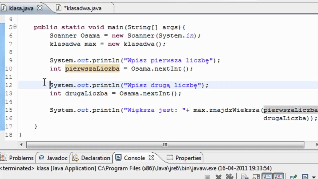 Kurs Java 18: Operator Warunkowy - YouTube