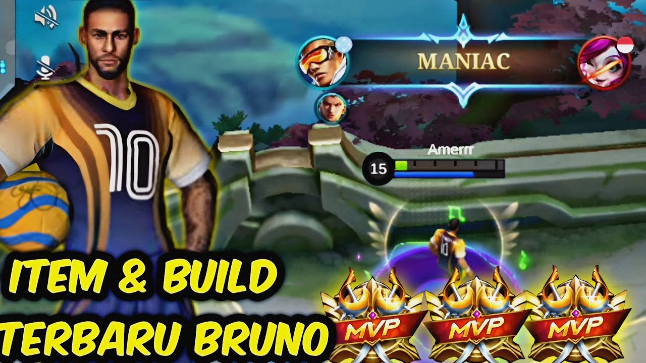 GAME PLAY BRUNO ITEM DAN BUILD, ILMU MAIN BRUNO DARI PH KITA PAKE ...