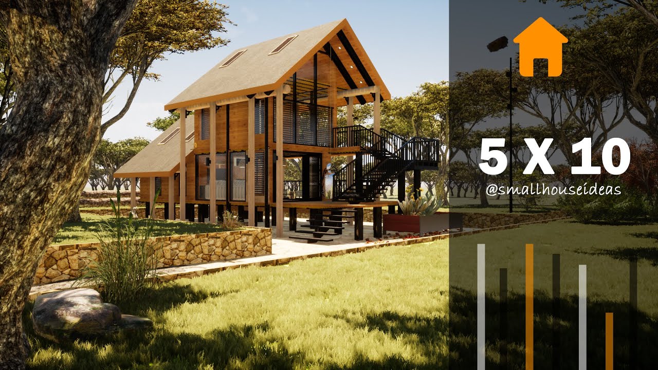 5X10 SMALL HOUSE DESIGN HOLIDAY HOME - YouTube