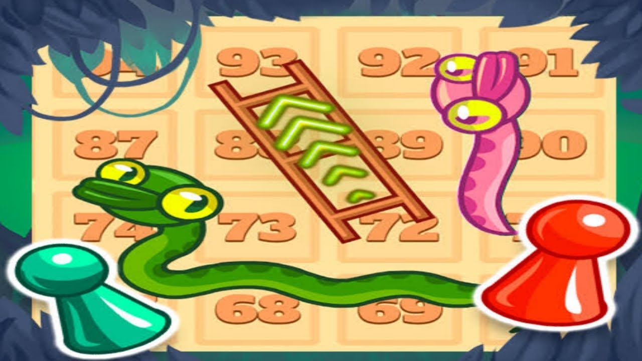 snake and laddere game in 2 players | viral snake and ladder game ...
