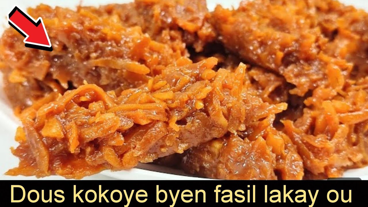 dous kokoye,yon fason kipi senp pou preparel lakay ou - YouTube