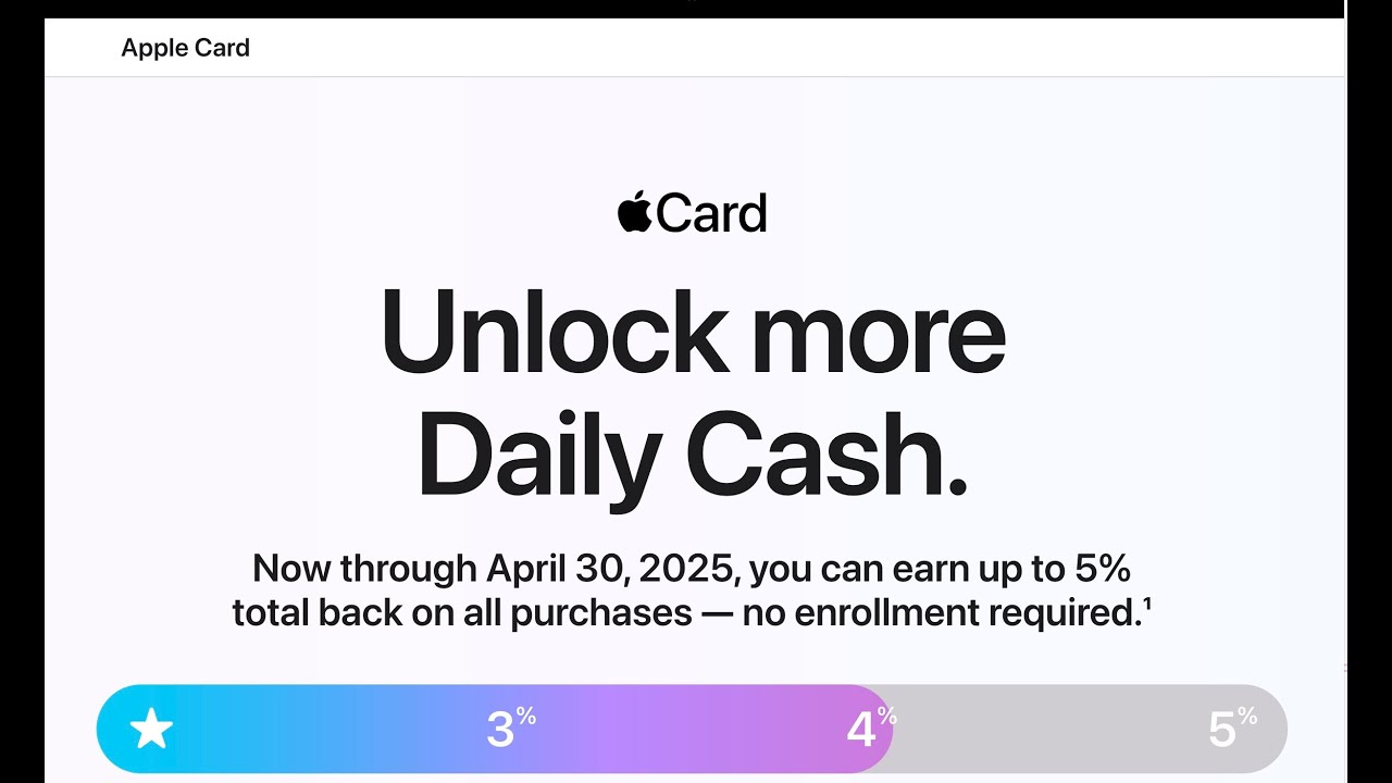 Apple Card Offer: Earn up to 5% back on Apple Pay, Virtual Card Number ...