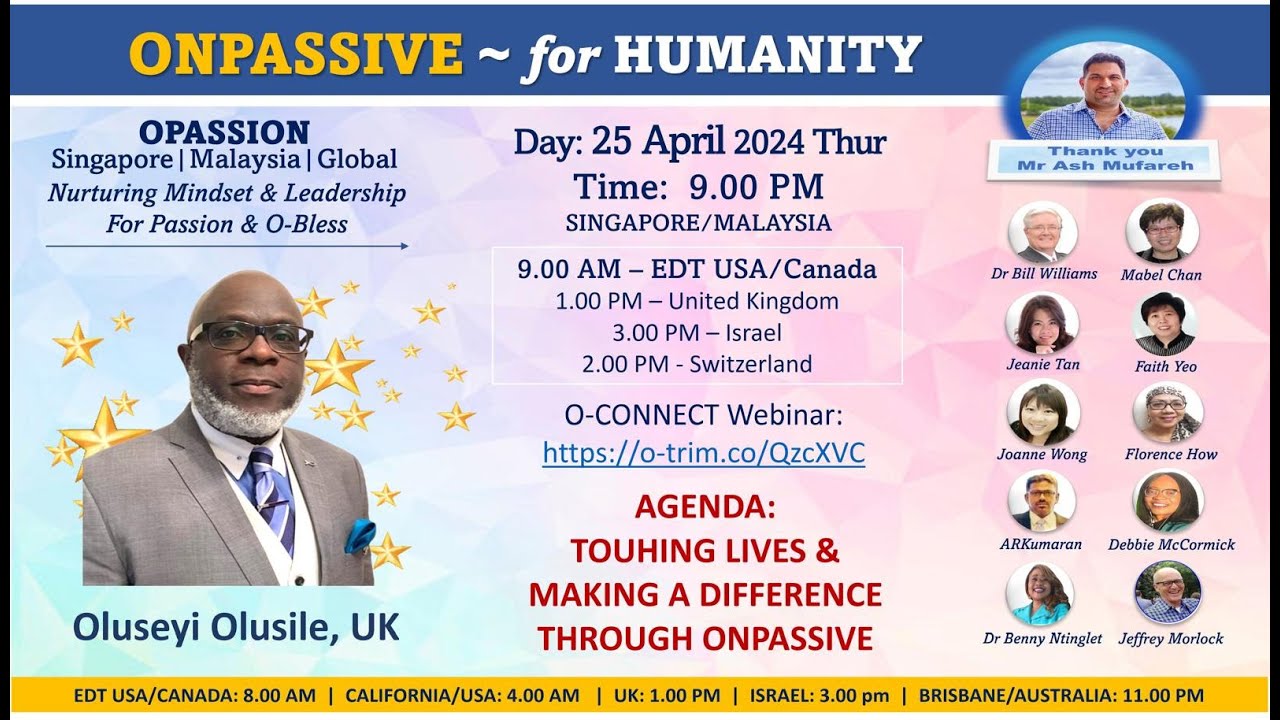 25/4/24 OPassion - Touching Lives & Making A Difference Through # ...
