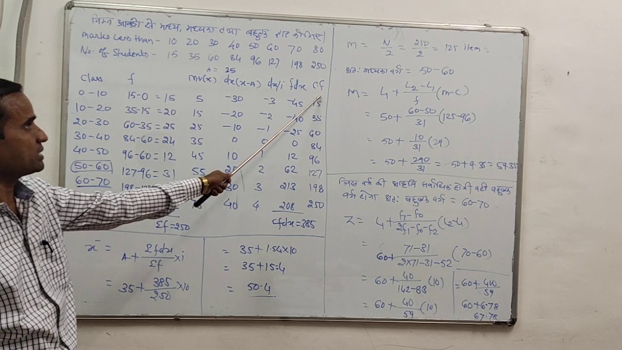 Mean, median & Mode By Anil Chandrawanshi - YouTube