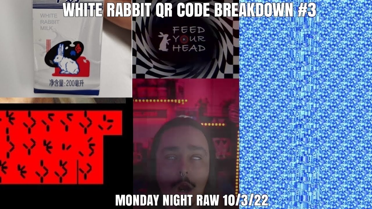 White Rabbit QR Code Breakdown from Raw 10/03/22 #wwe #whiterabbit # ...