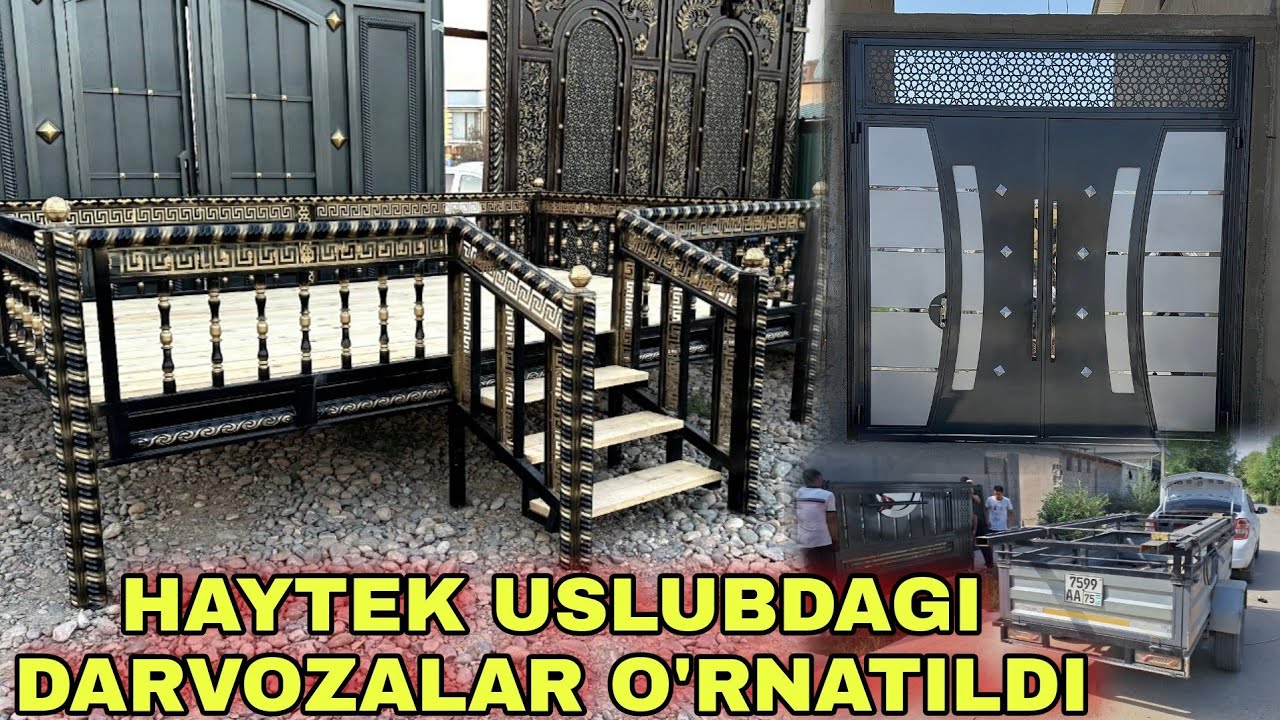 ZAMONAVIY HAYTEK DARVOZALAR NARXLARI VA O'RNATISH JARAYONLARI - YouTube