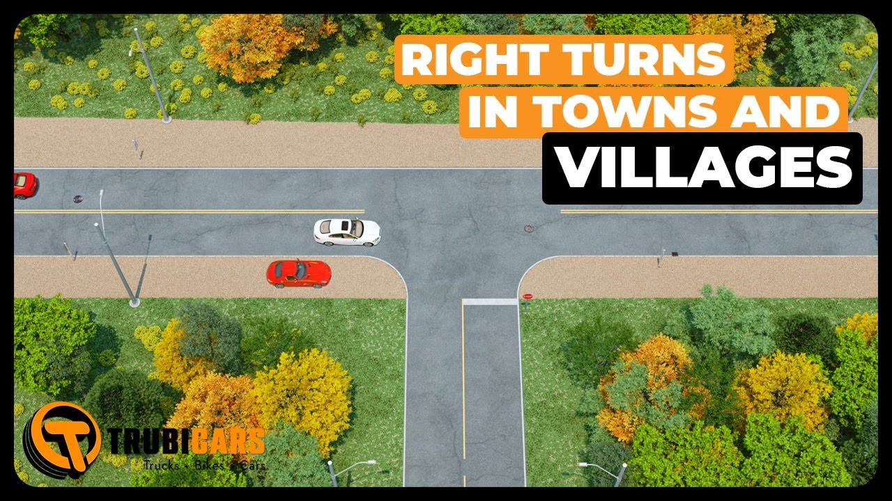 How to Turn Right in Towns and Villages | Rural Driving Tips - YouTube
