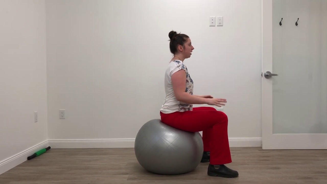 Stability Seated Posture Exercise - YouTube