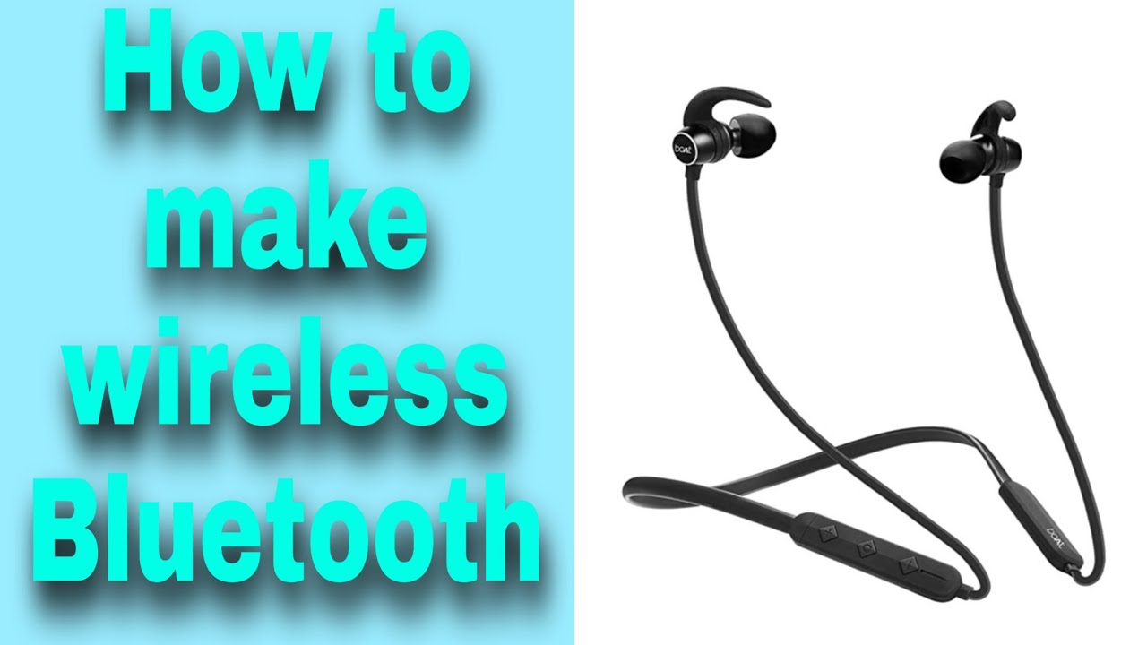 How to make wireless bluetooth - YouTube