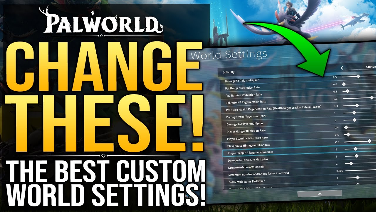 Palworld - BEST CUSTOM WOLRD SETTINGS - Everything You Need To Know About About Creating Your ...